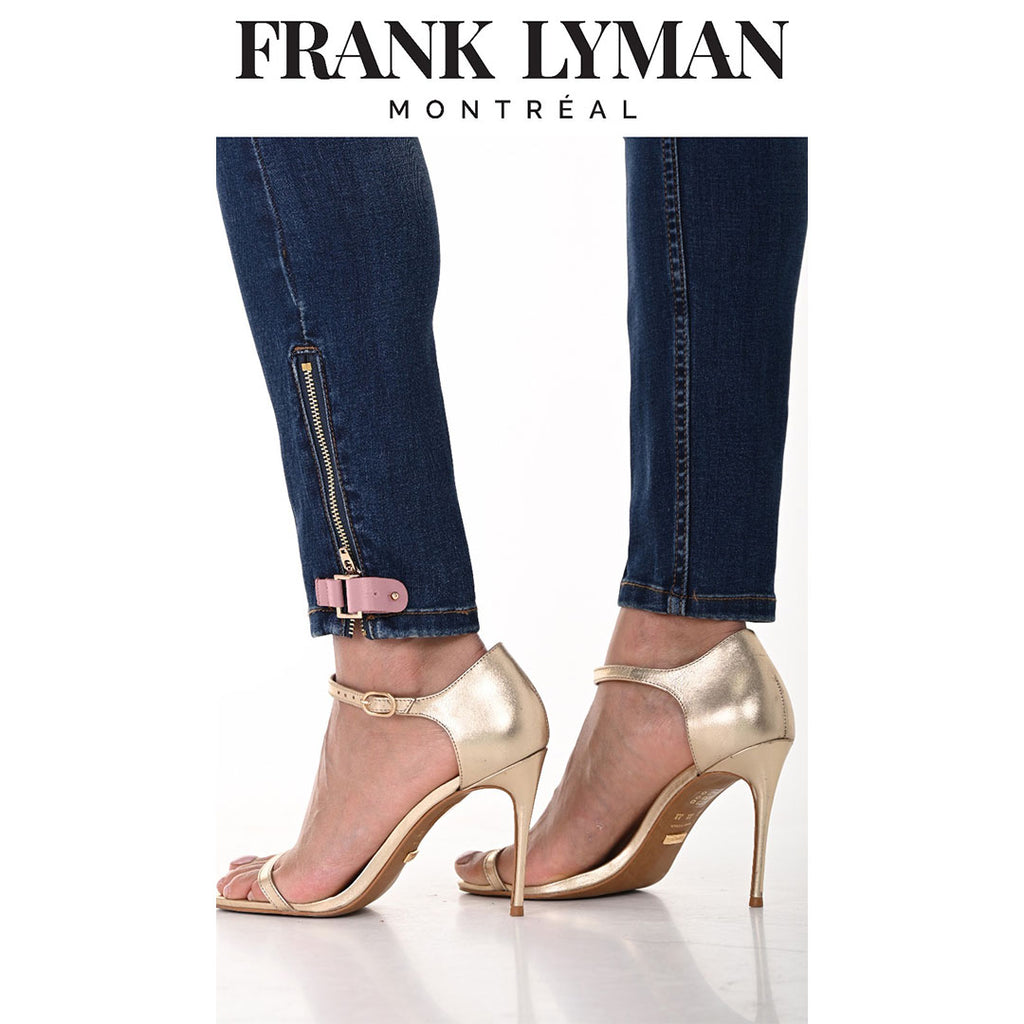226182U - Zip Ankle Blush Trim Jean – Pennita